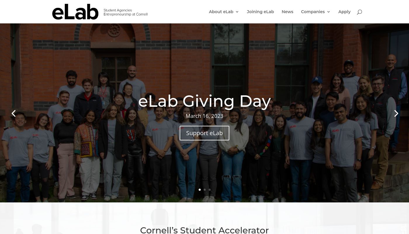 Apply to eLab Accelerator - Ithaca - Industry Agnostic Startups